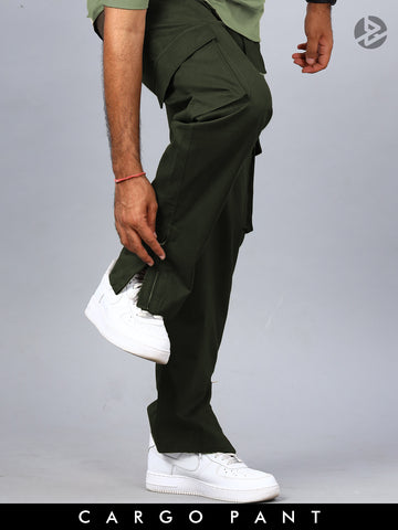 Drip Zipper Cargo Pants : Olive – Prespies